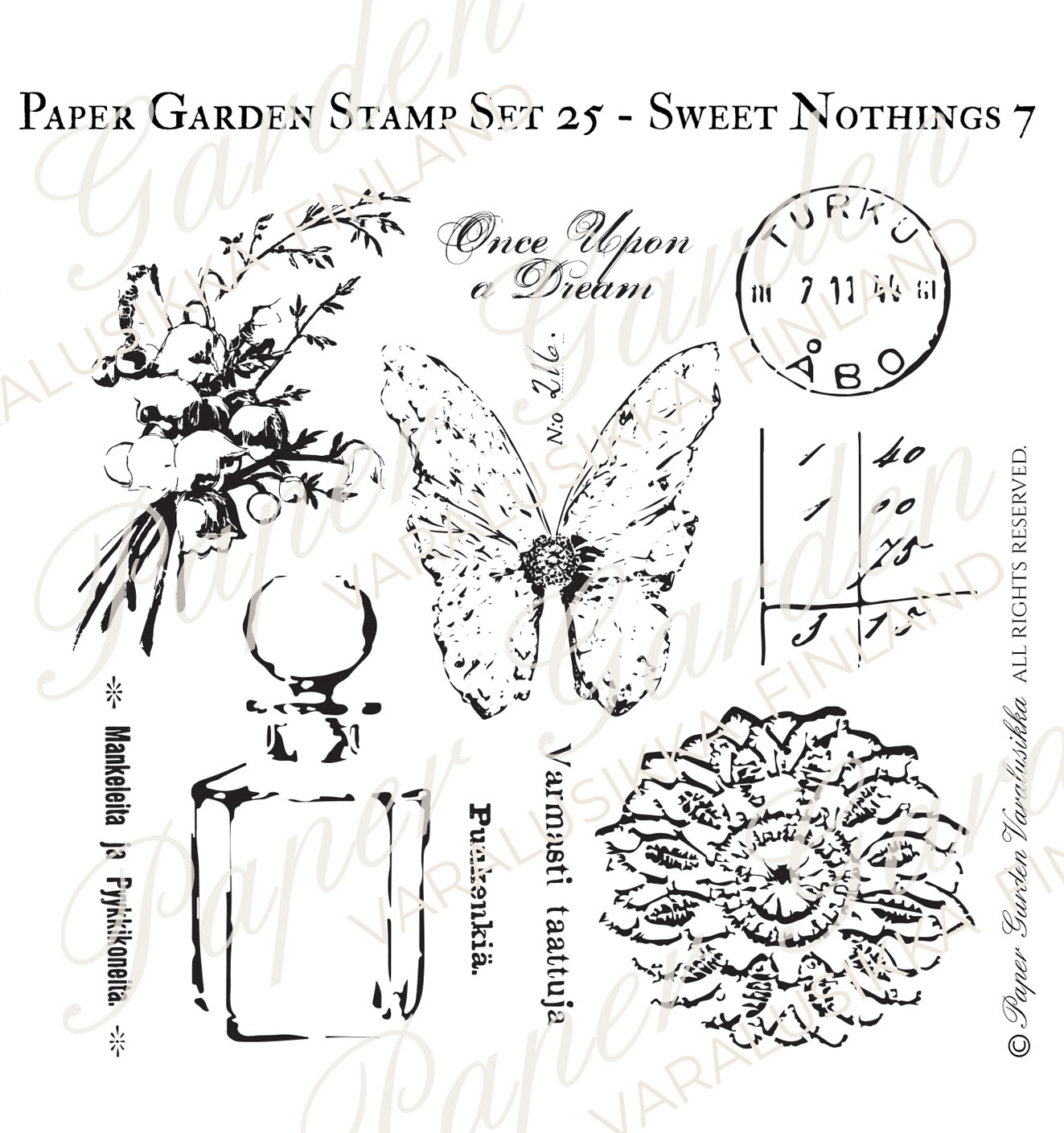 PG Sweet Nothings 7 Stamp Set 25 Paper Garden pg-sweet-nothings-7-stamp-set-25-paper-garden